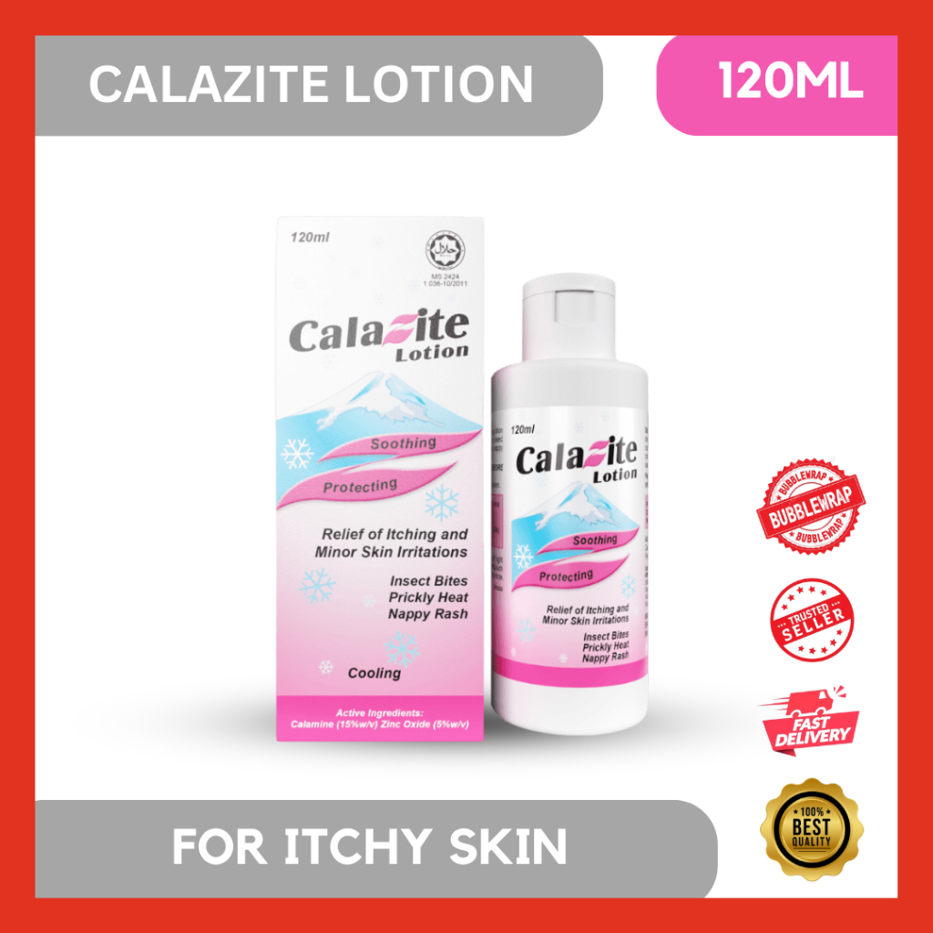 PROMO! Calazite Lotion 120ml/ Ubat Gatal Pada Kulit (EXP 31/12/2026 ...