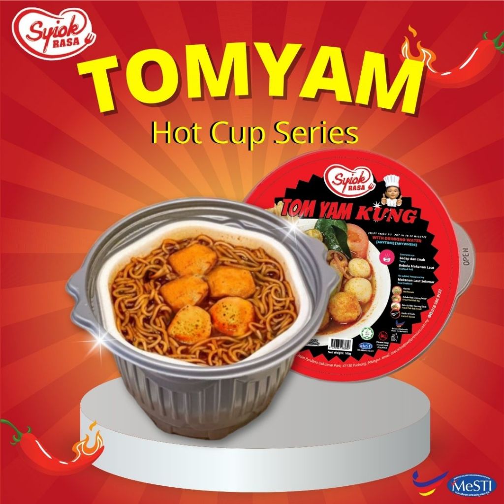Syiok Rasa [Muslim Product] TomYam Kung Self-Heating Hotcup - 160g ...