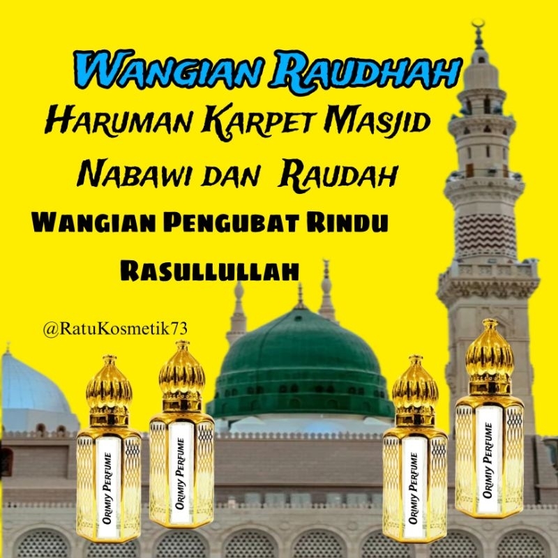 Haruman Karpet Masjid Nabawi dan Raudah - Perfume Raudhah - Raudhah Oud ...