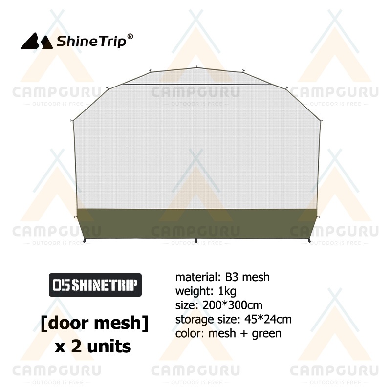 ShineTrip Dome Shelter Outdoor Tarp 05 Series A470-H00 PU3000mm Camping ...
