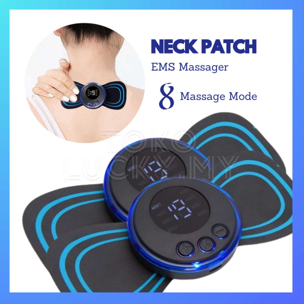 Massage Machine Neck EMS Electric Massager Cervical Patch Portable ...