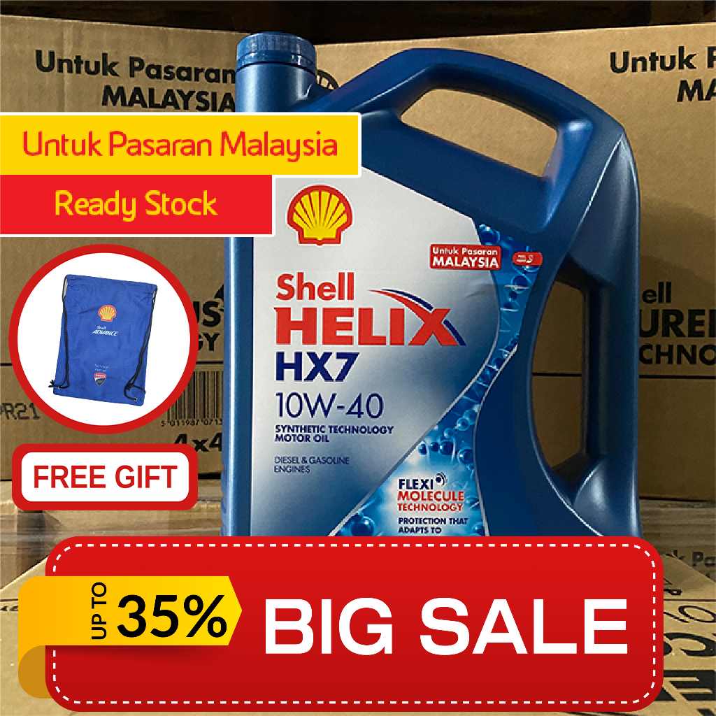 Shell Helix HX7 10W-40 Semi Synthetic Engine Oil (4L) | Shopee Malaysia