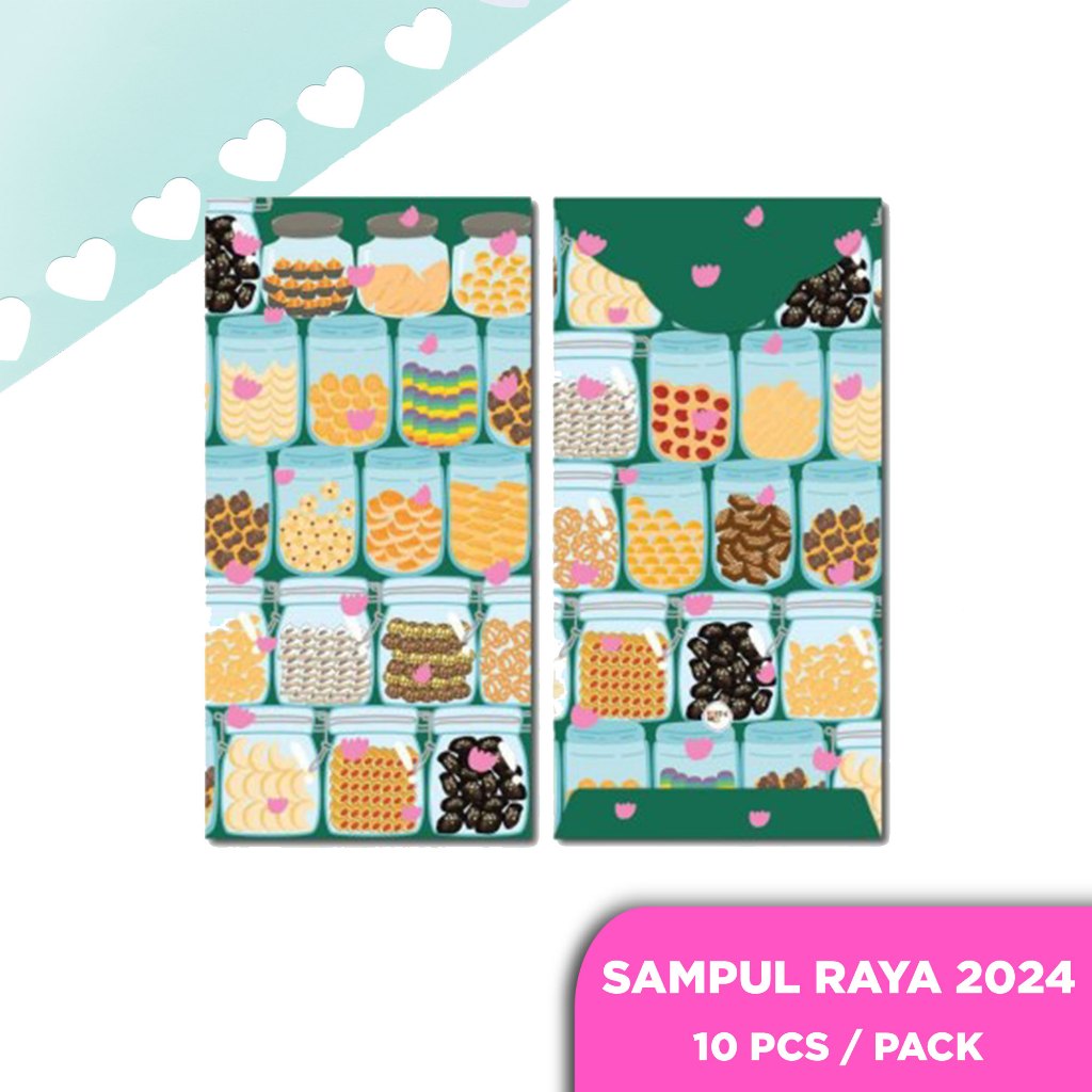 Sampul Duit Raya 2024 Biskut Cute (10pcs / pkt) - 10 keping Angpao Hari ...