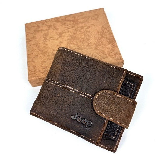 【READY STOCK】JEEP Wallet 2 IN 1 Card Holder Original Leather Men Bifold ...
