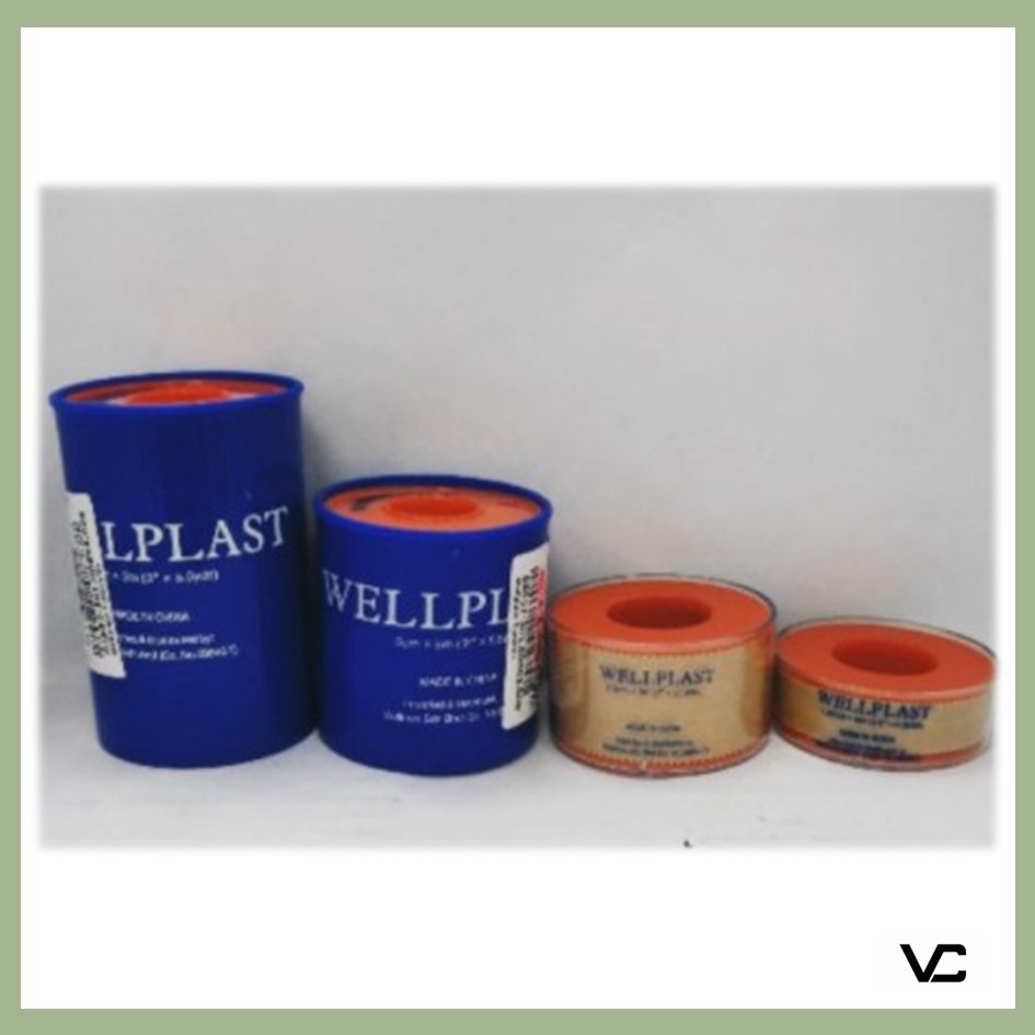WELLPLAST SURGICAL ADHESIVE FABRIC TAPE (1.25cm x 5M / 2.5cm x 5M / 5cm ...