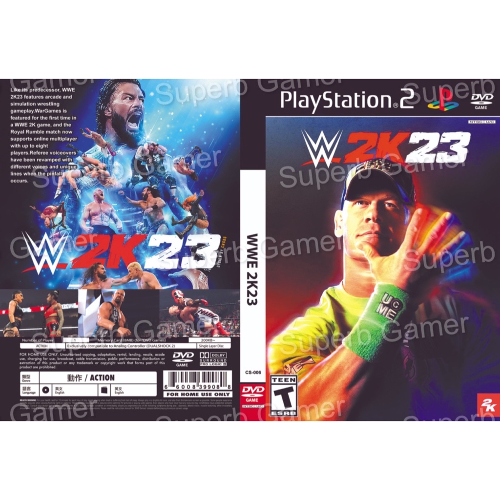 PS2 WWE W2K23 (Smackdown 2023) Latest Hot Hot Game ! | Shopee Malaysia
