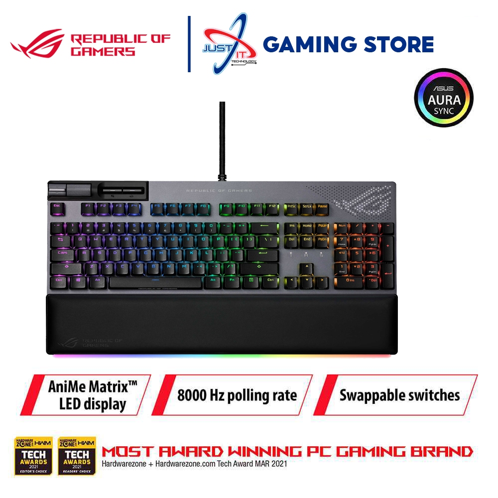 ASUS ROG STRIX FLARE II ANIMATE (XA07) GAMING MECHANICAL KEYBOARD WITH ...