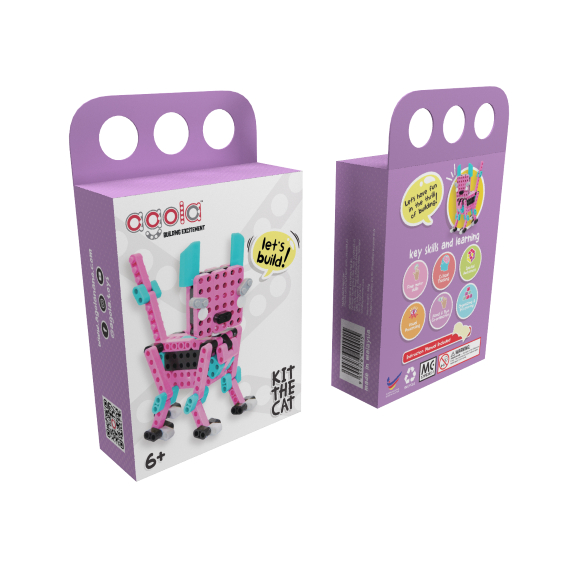 NEW Agola Bricks & Blocks Toys Learning Pack - KIT THE CAT. | Shopee ...