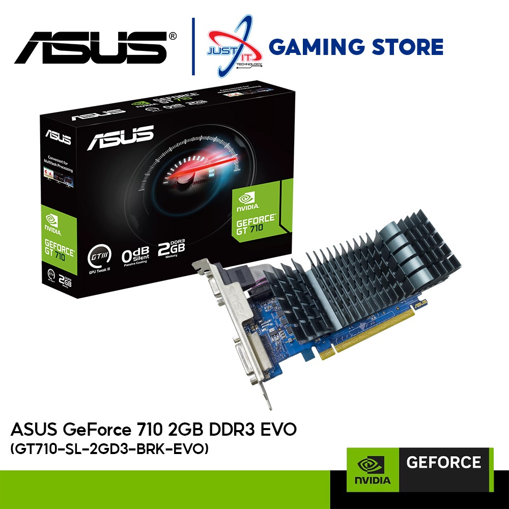 ASUS GEFORCE GT710-SL-2GD3-BRK-EVO GRAPHICS CARD | Shopee Malaysia
