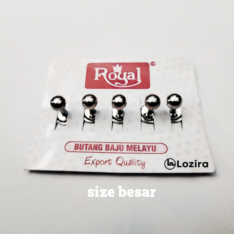 BUTANG BAJU MELAYU BULAT WARNA SILVER | Shopee Malaysia