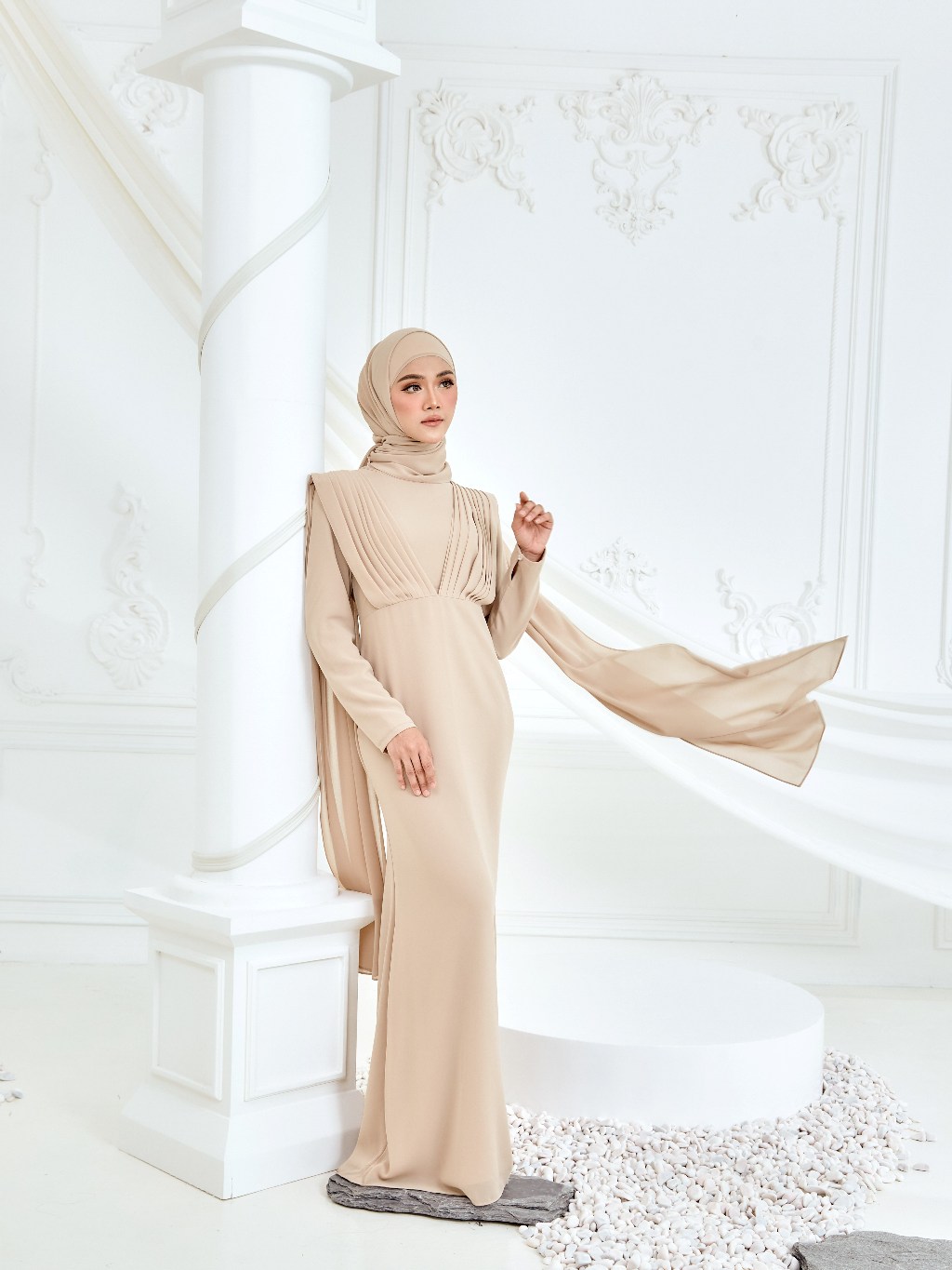 Arysa Dress by Risek (Include Shawl) | Shopee Malaysia
