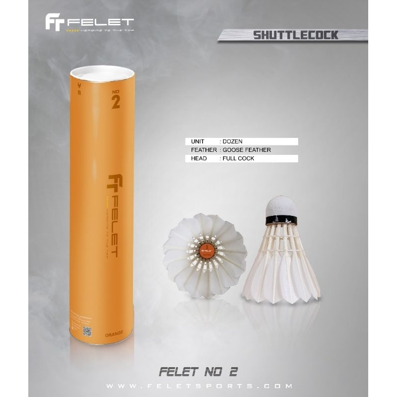 Felet No 2 Badminton Shuttlecocks (Orange) | Shopee Malaysia