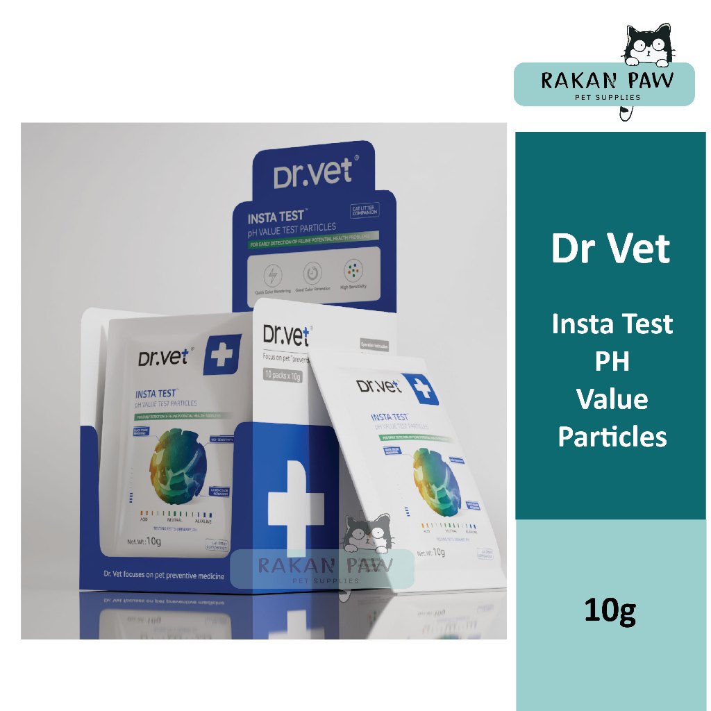 Dr Vet Miao Miao Urine Occult Blood Test & Insta Test PH Value Test 10g ...