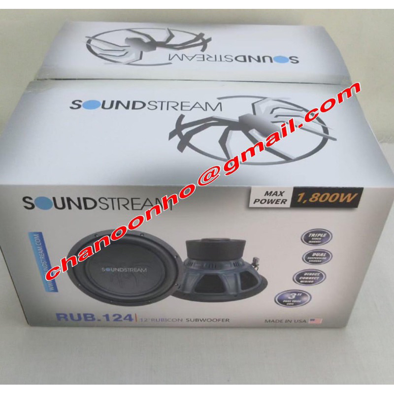 Soundstream RUB.124 1800 WATT 12 INCH 4 Ohm Rubicon Series subwoofer ...