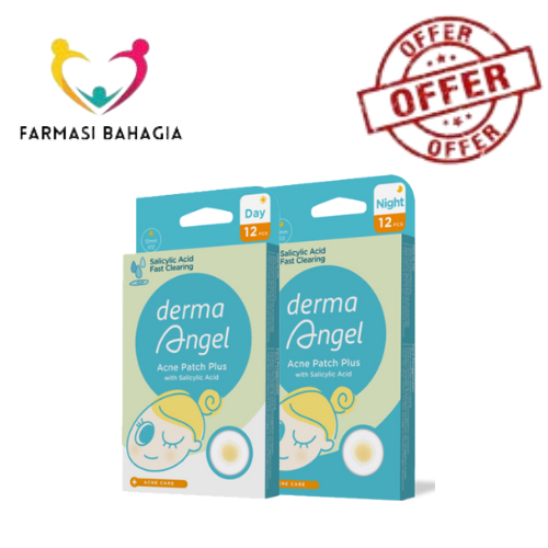 DERMA ANGEL ACNE PATCH PLUS WITH SALICYLIC ACID 12'S ( DAY/NIGHT ...
