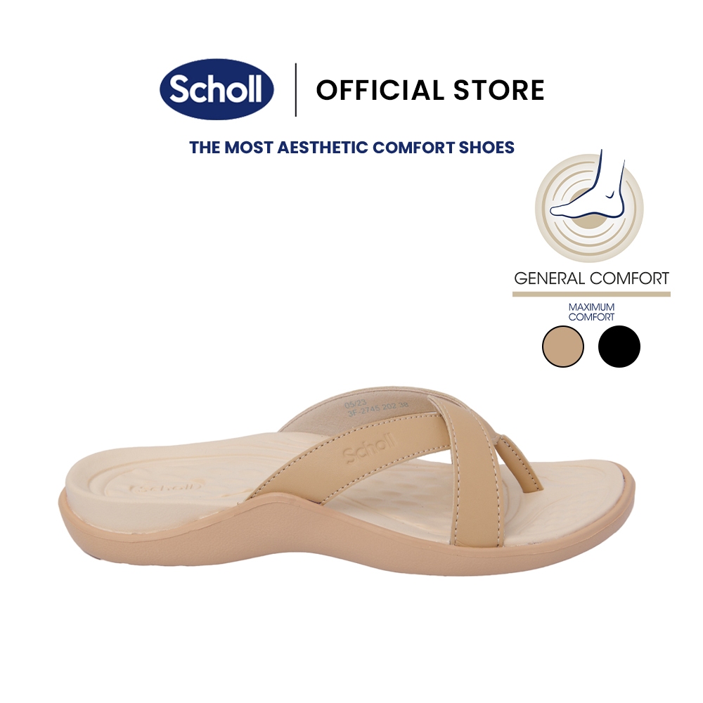 SCHOLL Women's Flip-Flop Sandals Isla Model 3F-2745 Selipar Ortopedik ...