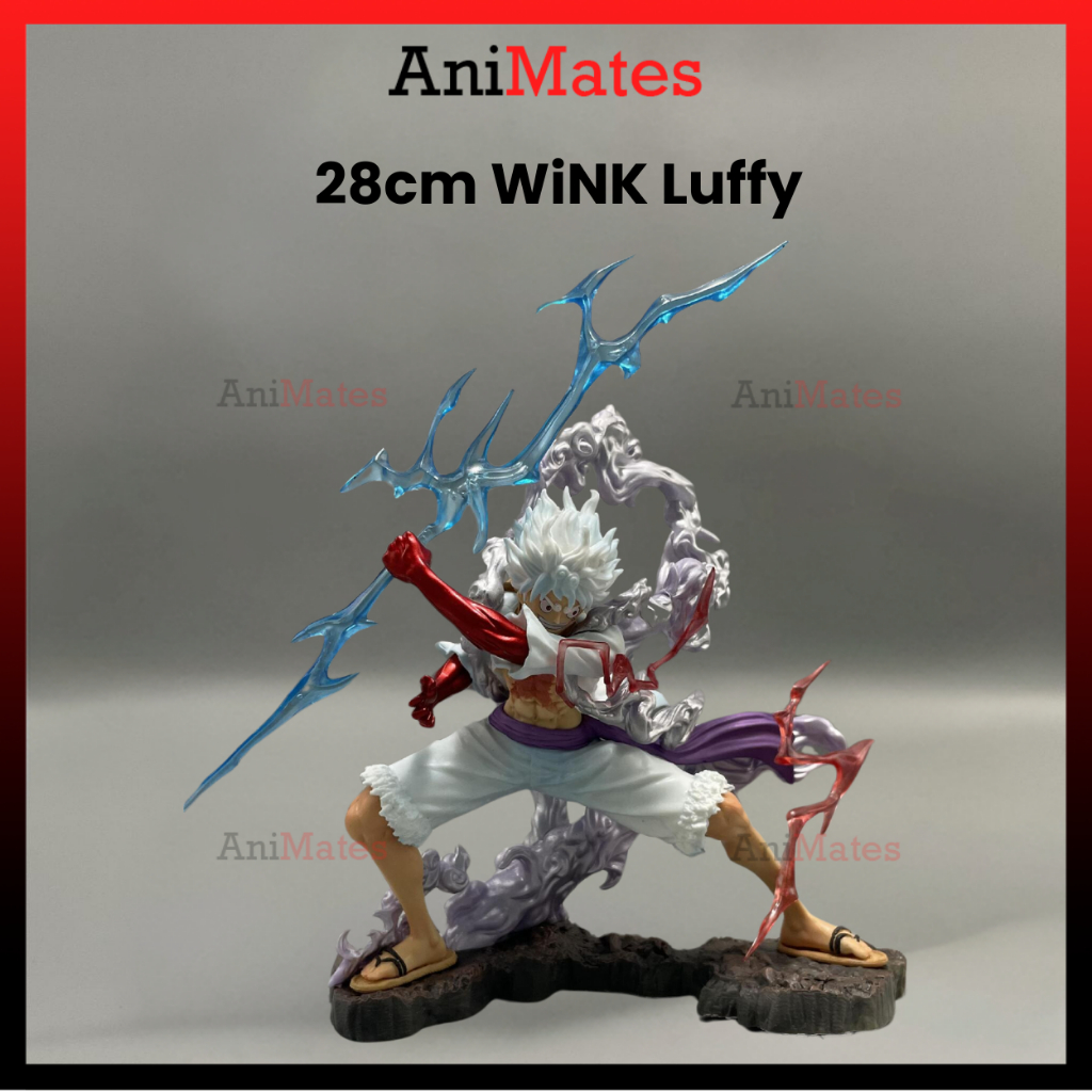 CLEARANCE 🇲🇾 22CM Sun God Nikka Luffy Gear 5 One Piece Lightning Wink ...