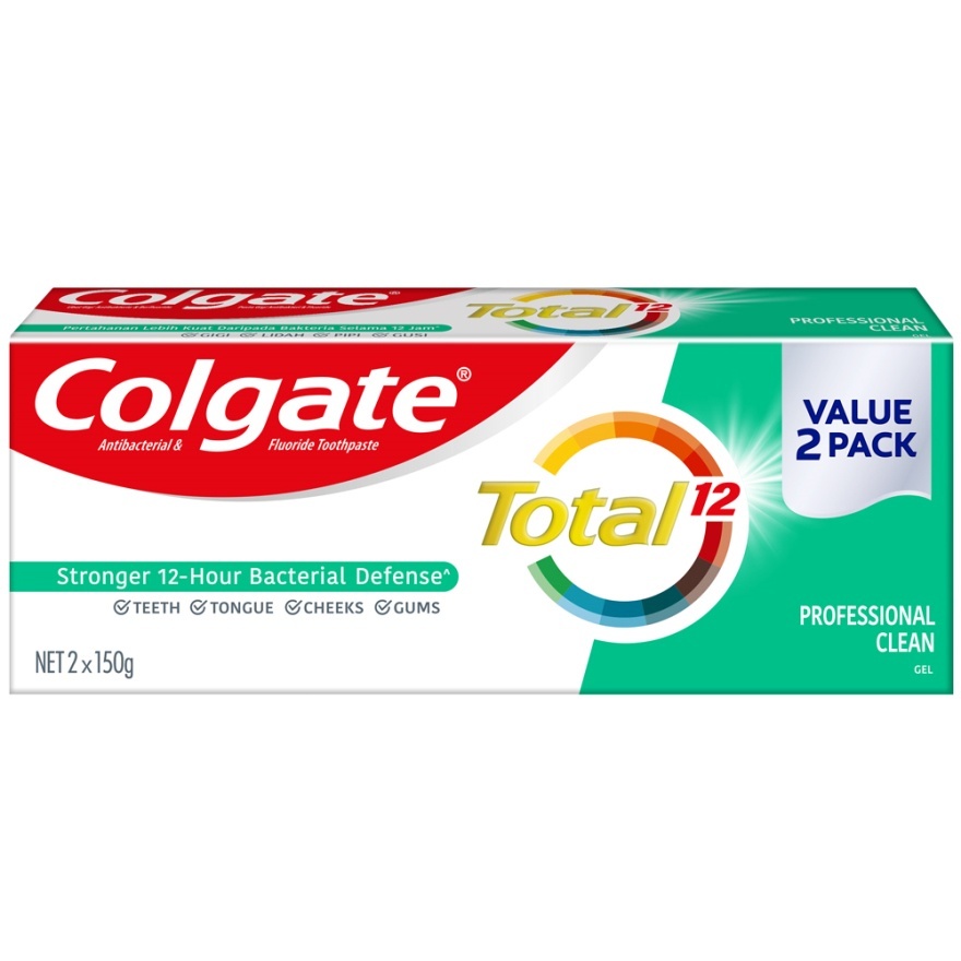 Colgate Toothpaste Total Professional Clean (150g x 2) | Shopee Malaysia
