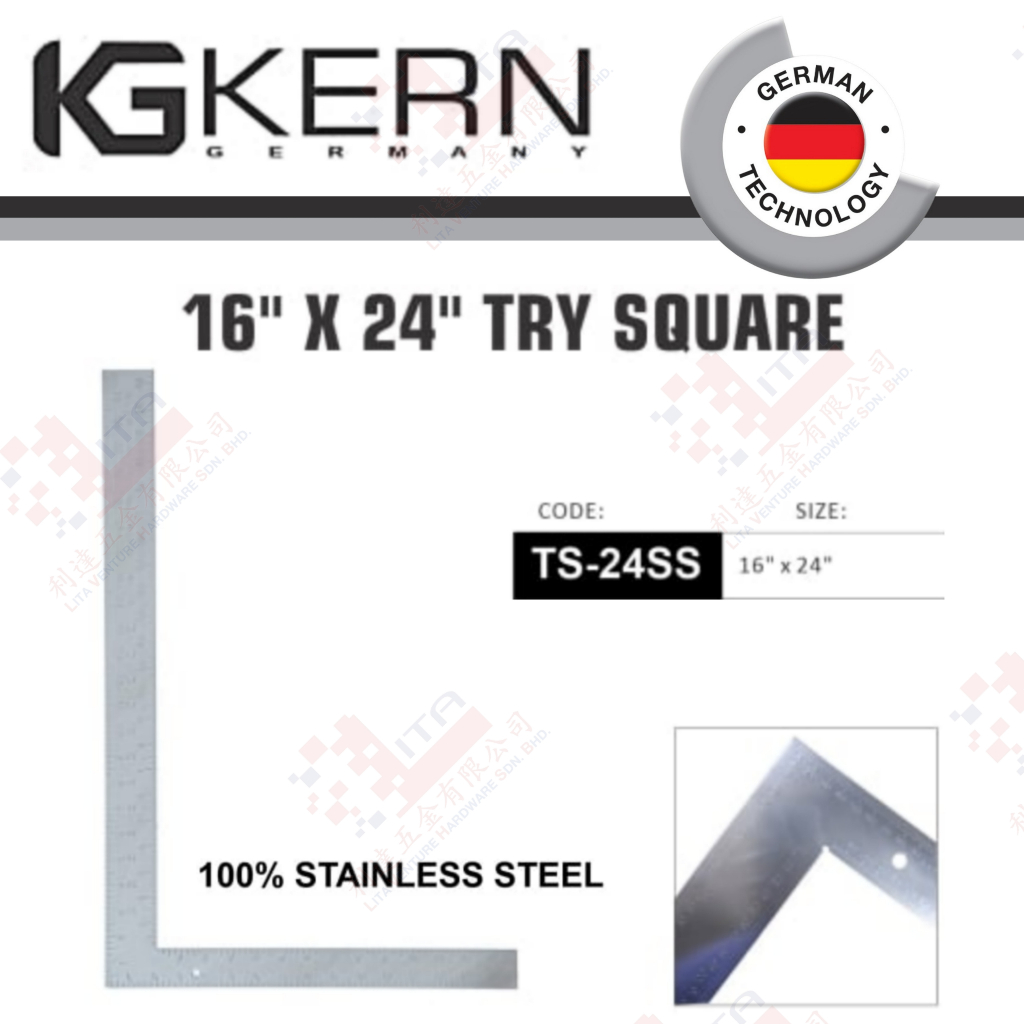 KG KERN GERMANY BRAND 16''X24'' TRY SQUARE TS24SS | Shopee Malaysia