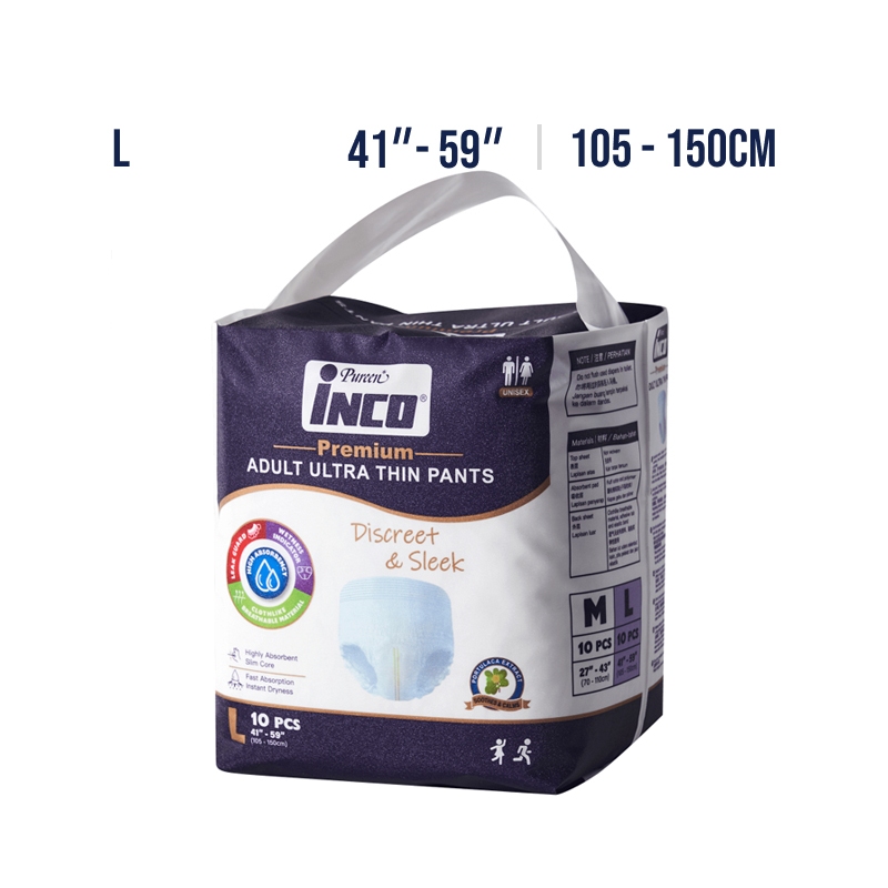 *PUREEN* INCO Adult Diapers ( Tape ), ( Super Pants Pull-up ), ( Ultra ...