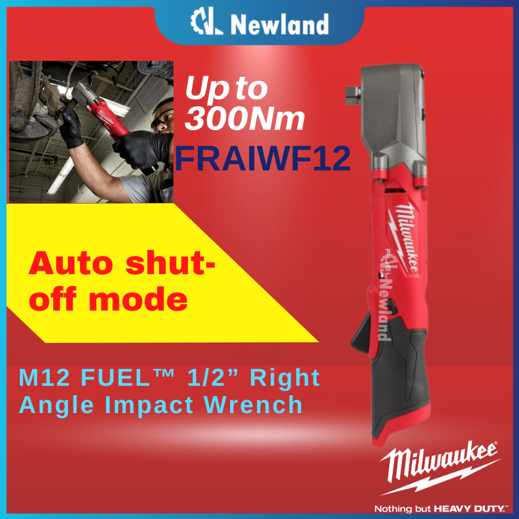 Milwaukee M12 Fuel 1/2" Right Angle Impact Wrench FRAIWF12 | Shopee ...