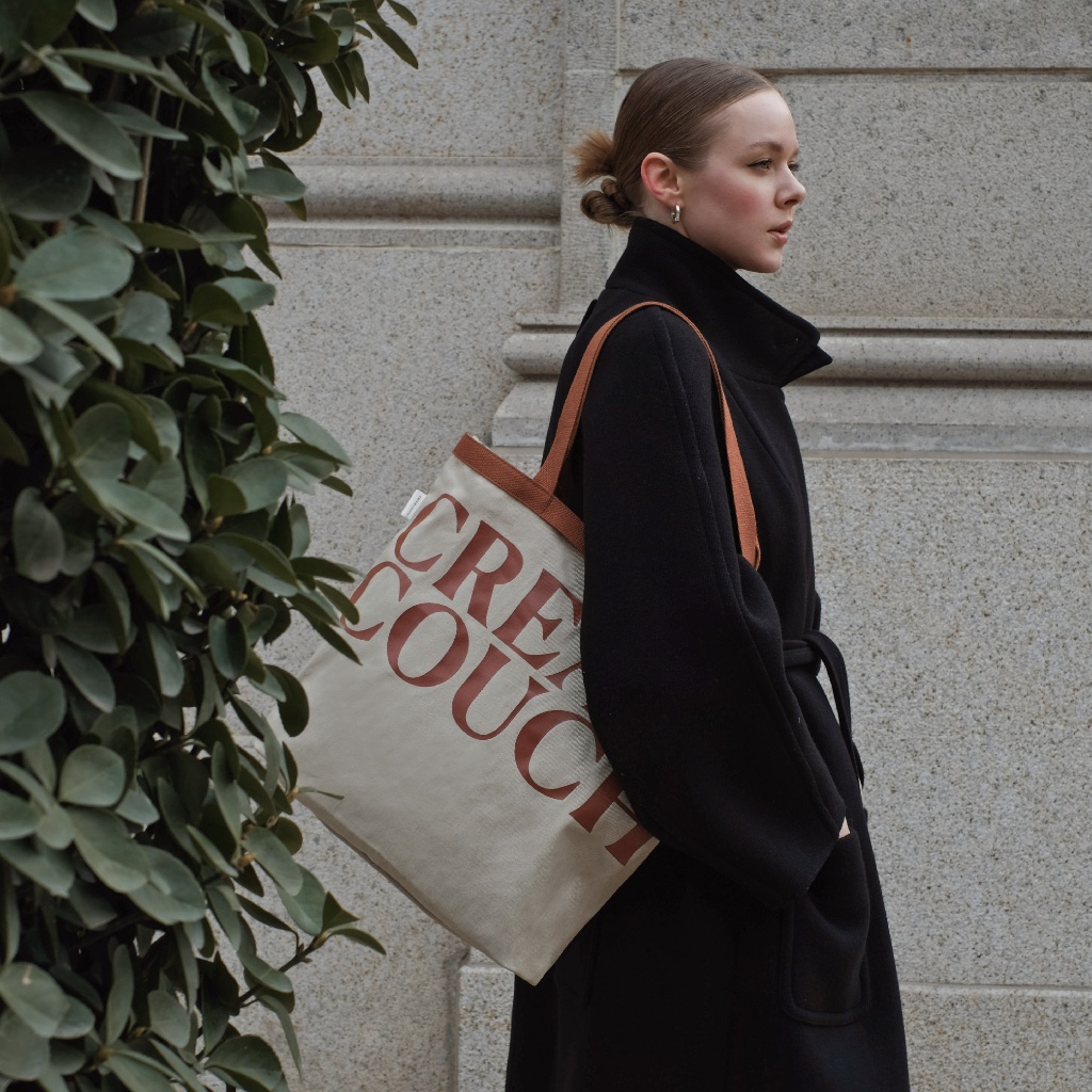 Basic Grocery Tote Cream Couch | Shopee Malaysia