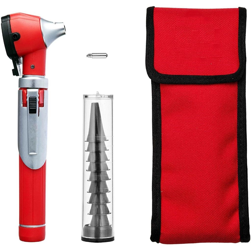 ENT Diagnostic Set Fiber Optic Mini Otoscope Ophthalmoscope Combined ...