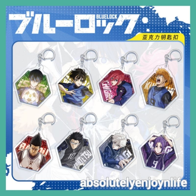 🇲🇾Ready Stock🇲🇾BLUE LOCK Keychain Anime Peripheral Acrylic Pendant ...