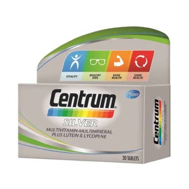 CENTRUM SILVER MULTIVITAMIN-MULTIMINERAL PLUS LUTEIN & LYCOPENE 30'S ...