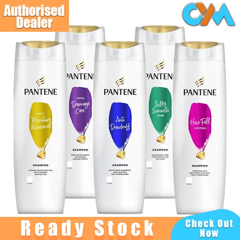 Pantene Syampu Rambut Gugus Shampoo 300ml Anti Dandruff Silky Smooth ...