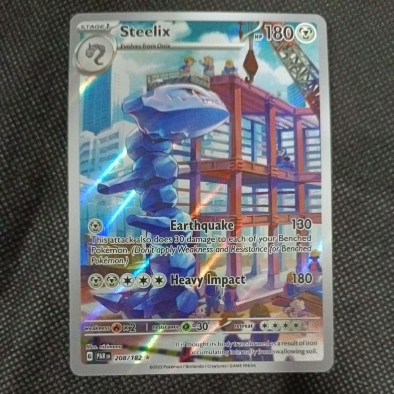 Pokemon Card TCG : Paradox Rift : Steelix 208/182 Special Illustration ...