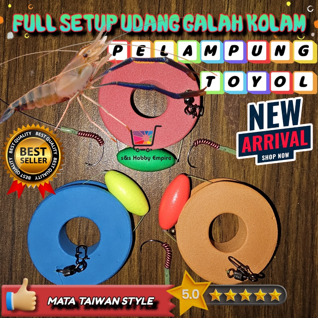🔥BARANG JADI🔥 FULL SETUP PERAMBUT UDANG GALAH KOLAM (PELAMPUNG TOYOL ...