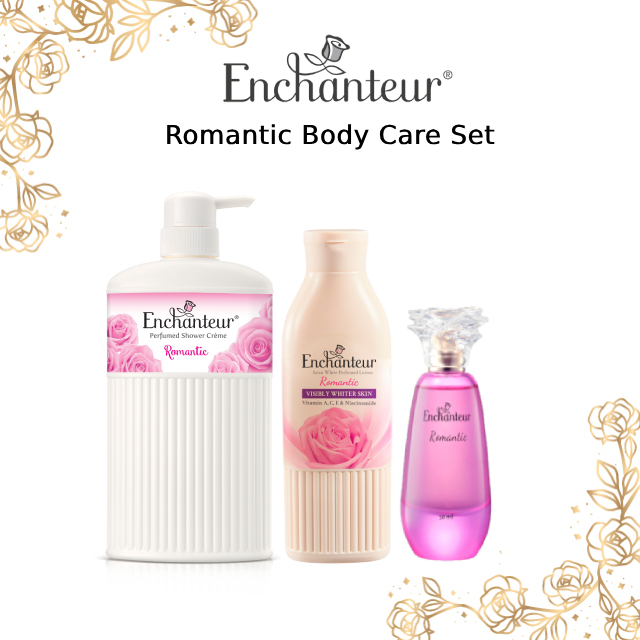 ENCHANTEUR Romantic Body Care Set | Perfume-infused | Gel-based | Non ...