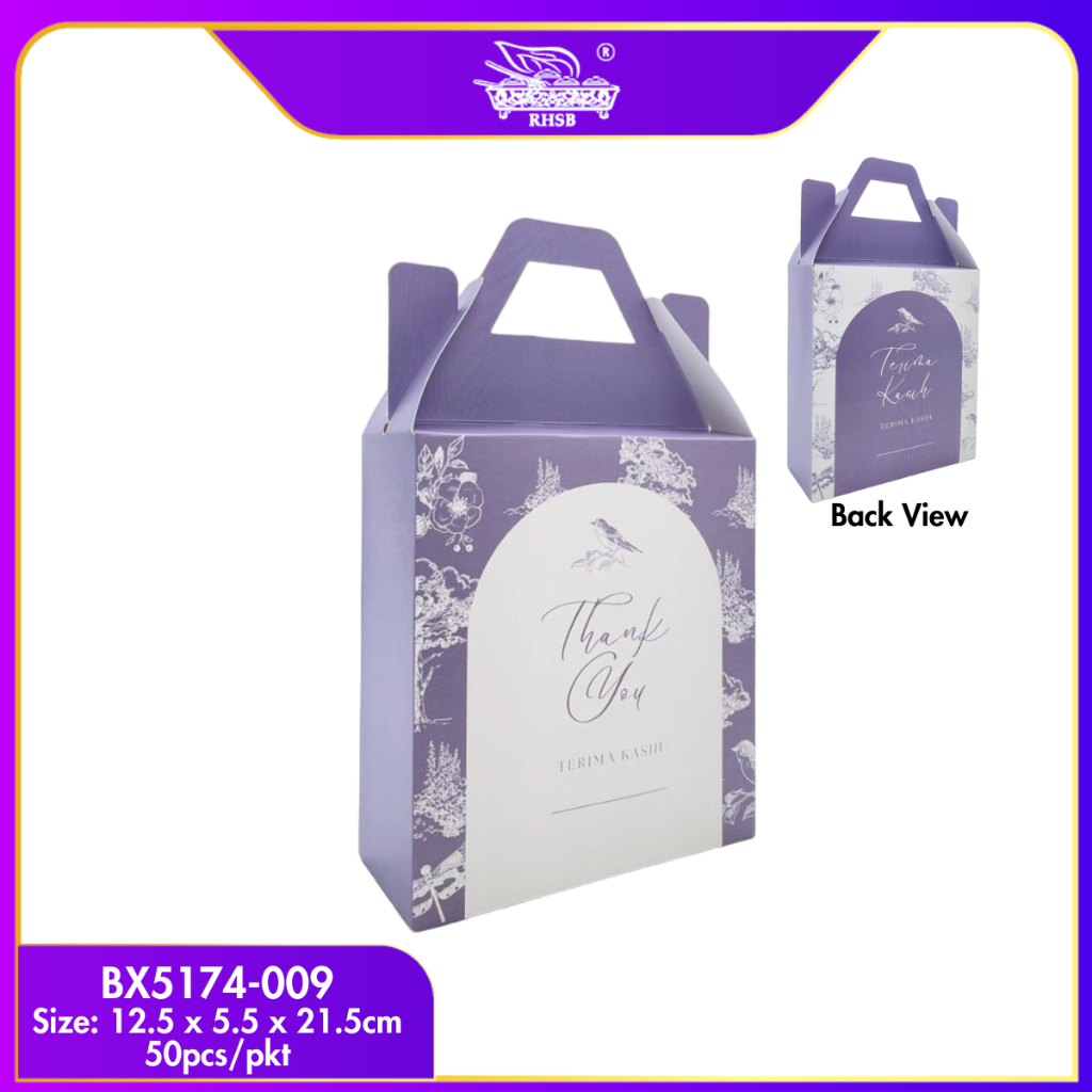 50PCS BAHULU BOX / DOORGIFT BOX / GOODIES BOX / WEDDING SOUVENIR BOX ...