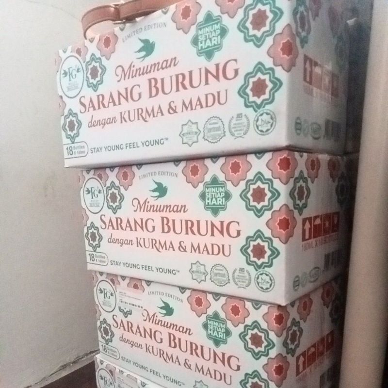 (original) FG Walet birdnest drink kurma 18 botol 180ml | Shopee Malaysia