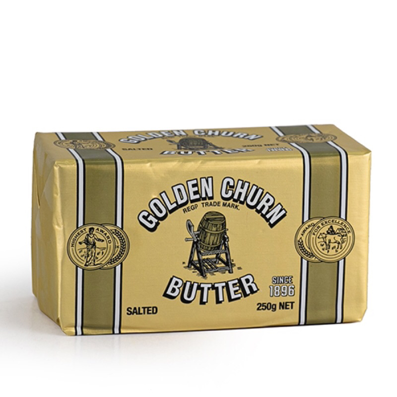 CRAZY SALE!!Golden Churn Butter Salted 250g & Unsalted 227g | Shopee ...