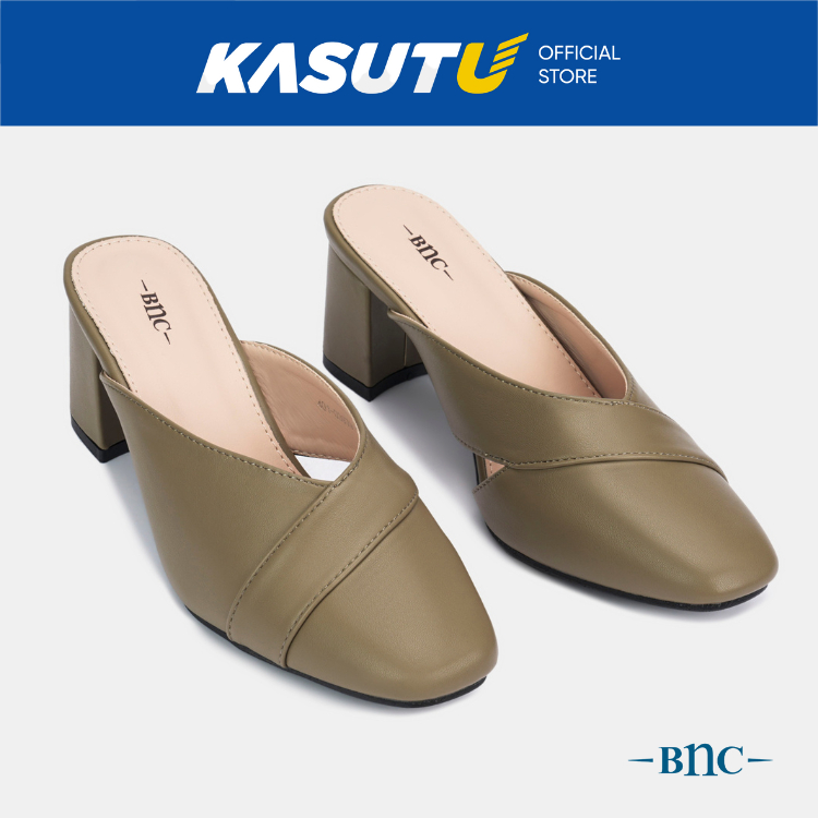 BNC S/S Mid Heels Mules | Kasut U 401-03979 | Kasut Perempuan | Shopee Malaysia