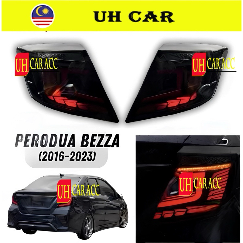 (V2 DRAGON SCALE) Perodua Bezza 2016-2023 Dynamic Led Tail Lamp ...