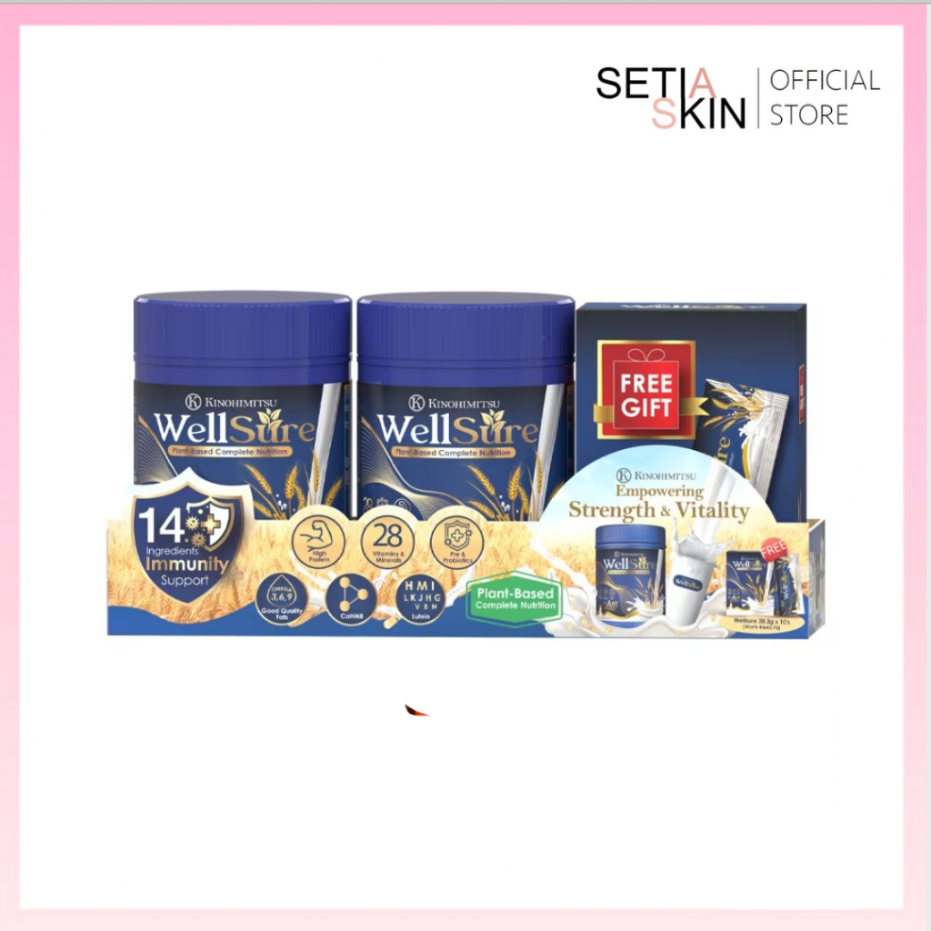Wellsure Plant Based Complete Nutrition by KINOHIMITSU [850g X2 + GWP] | Shopee Malaysia