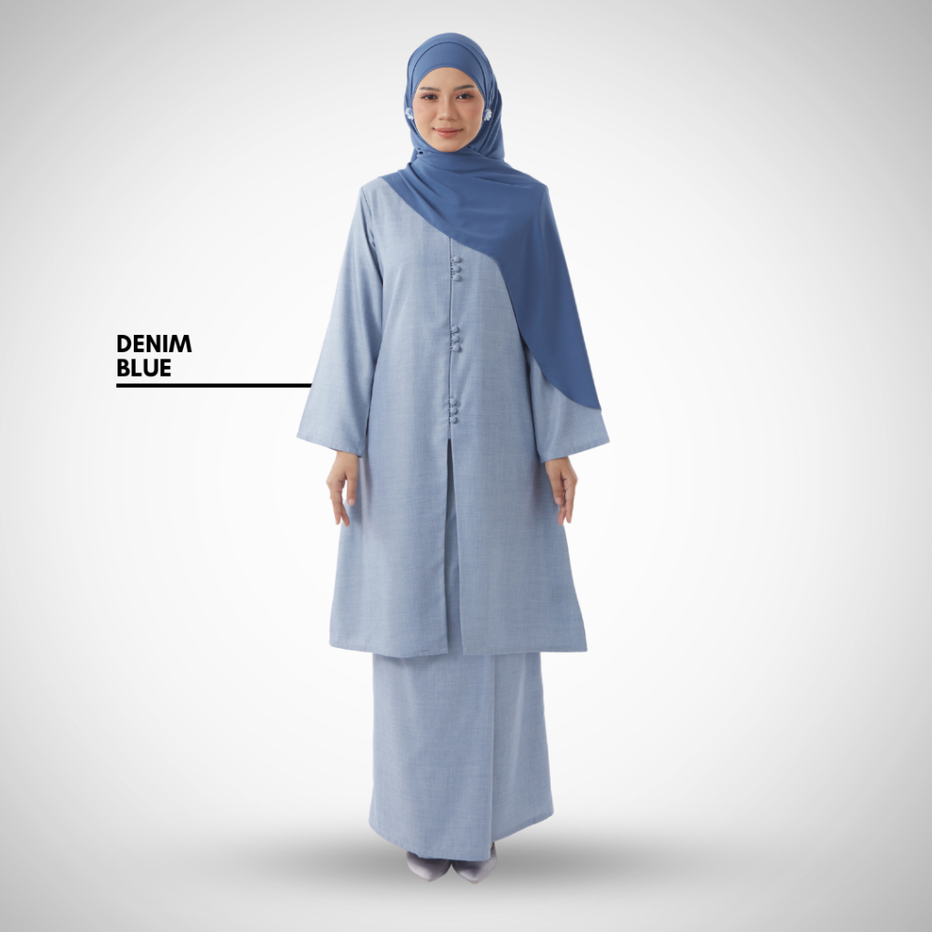 INHANNA Kamelia Textured Baju Kebaya Modern | Shopee Malaysia