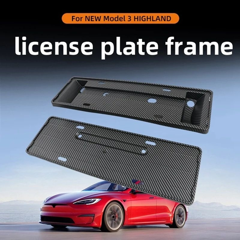 Tesla Car Number Plate / Licence plate Frame Model 3 2024 highland ...