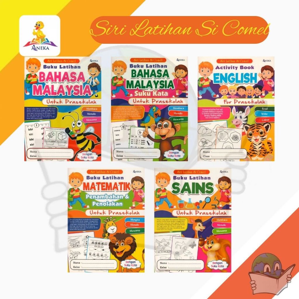 Siri Latihan Si Comel - Buku Latihan BM/Suku Kata/Eng/Mate/Sains [Aneka ...