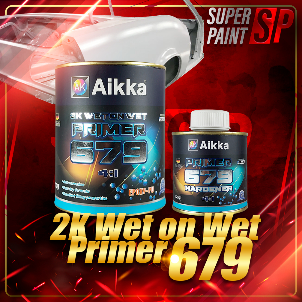 Aikka 2K Primer Wet On Wet 679 Primer Grey 4:1 AK679 Epoxy Primer ...