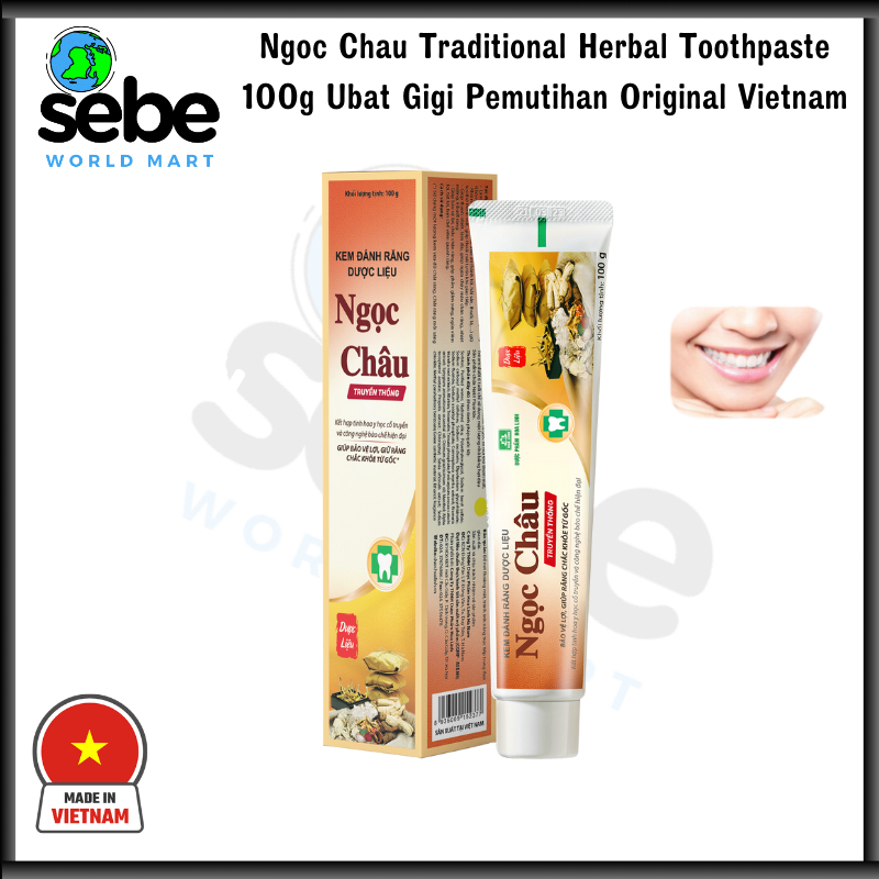 Ngoc Chau Traditional Herbal Toothpaste 100g Ubat Gigi Pemutihan ...