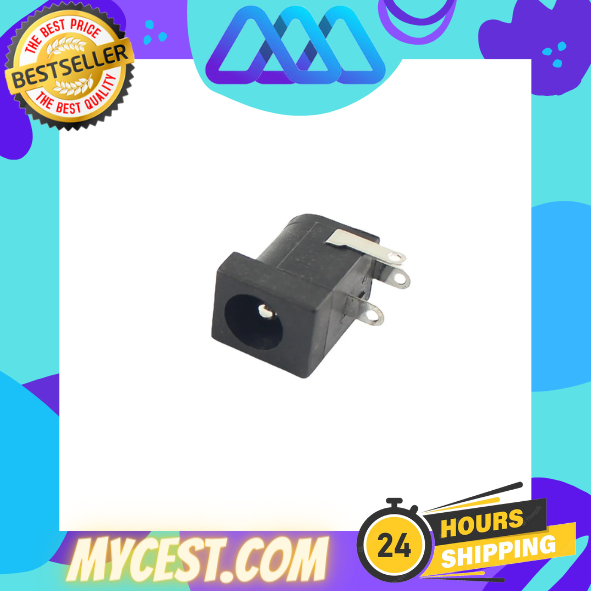 DC Power Supply Socket Female Jack Plug Port Connector Black | Shopee ...
