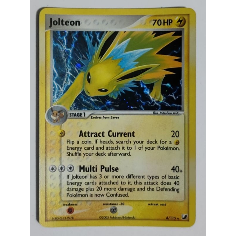 Jolteon 8 115 Holo Rare Jolteon - 8/115 - Holo Rare (Ex Unseen Forces Singles) [Near Mint ...