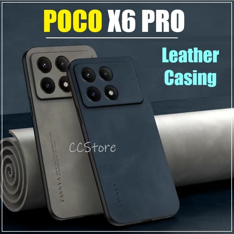 POCO X6 PRO 5G Original Smooth Leather Lens Protection Full Protection ...