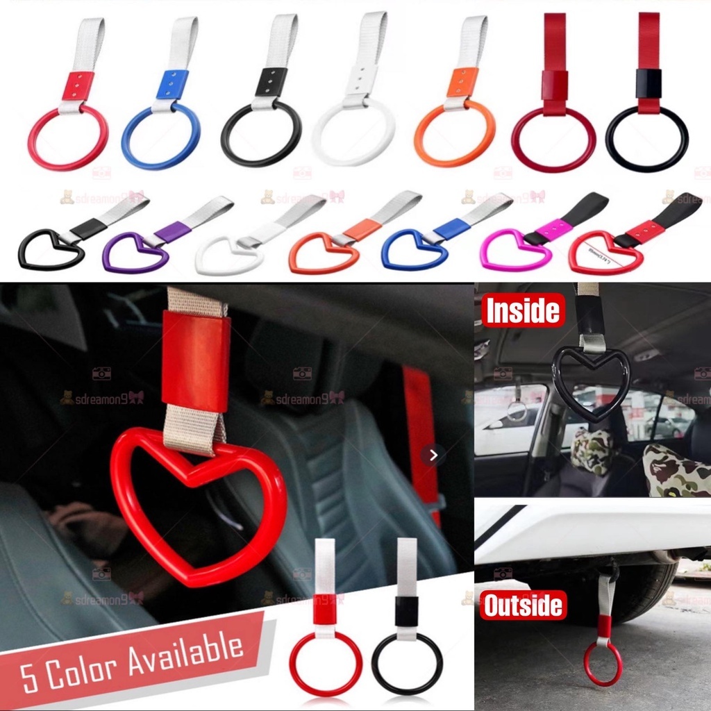 Car Interior Pull Ring Handle Strap Charm Drift JDM TSURIKAWA RING Car ...