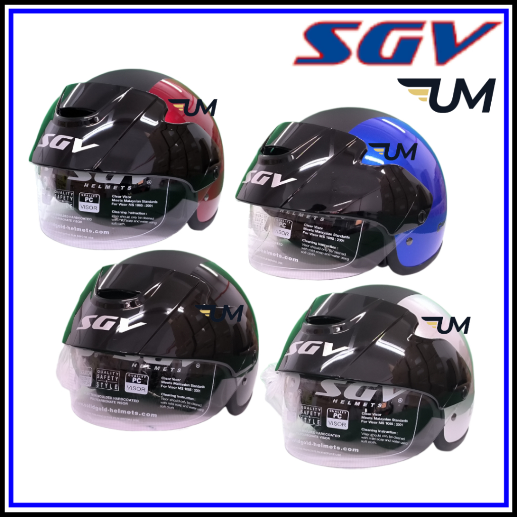 SGV CRUISER VISOREX HELMET CRUISER 2 ORIGINAL 100% TOPI KELEDAR SGV ...