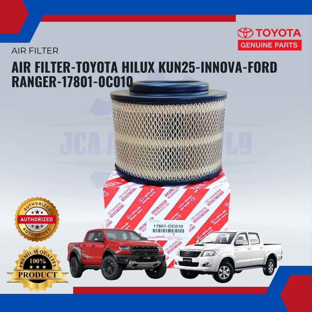 Air Filter-Toyota Hilux Kun25-Innova-Ford Ranger-17801-0C010 | Shopee ...